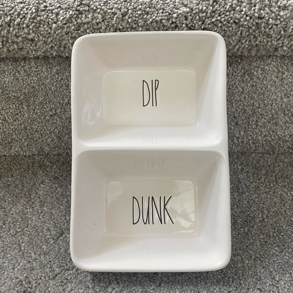 Rae Dunn | Dining | Rae Dunn Dipdunk Dual Sauce Dipping Dish | Poshmark
